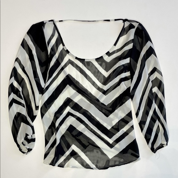 Tops | Chevron Blouse | Poshmark